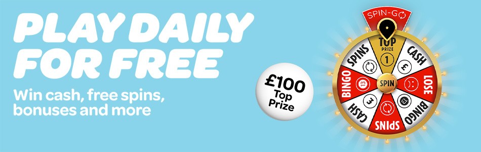 Win up to £100 in cash, free spins and bonuses too!